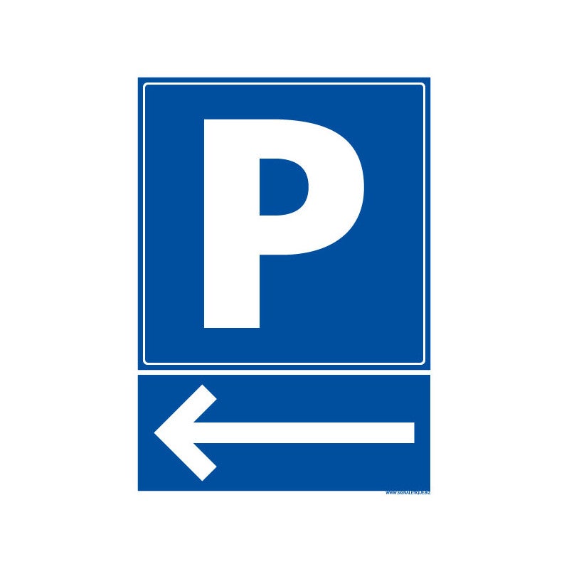 PANNEAU PARKING SIGNALISATION FLECHE VERS LA GAUCHE (L1203) 150 x 210 ...