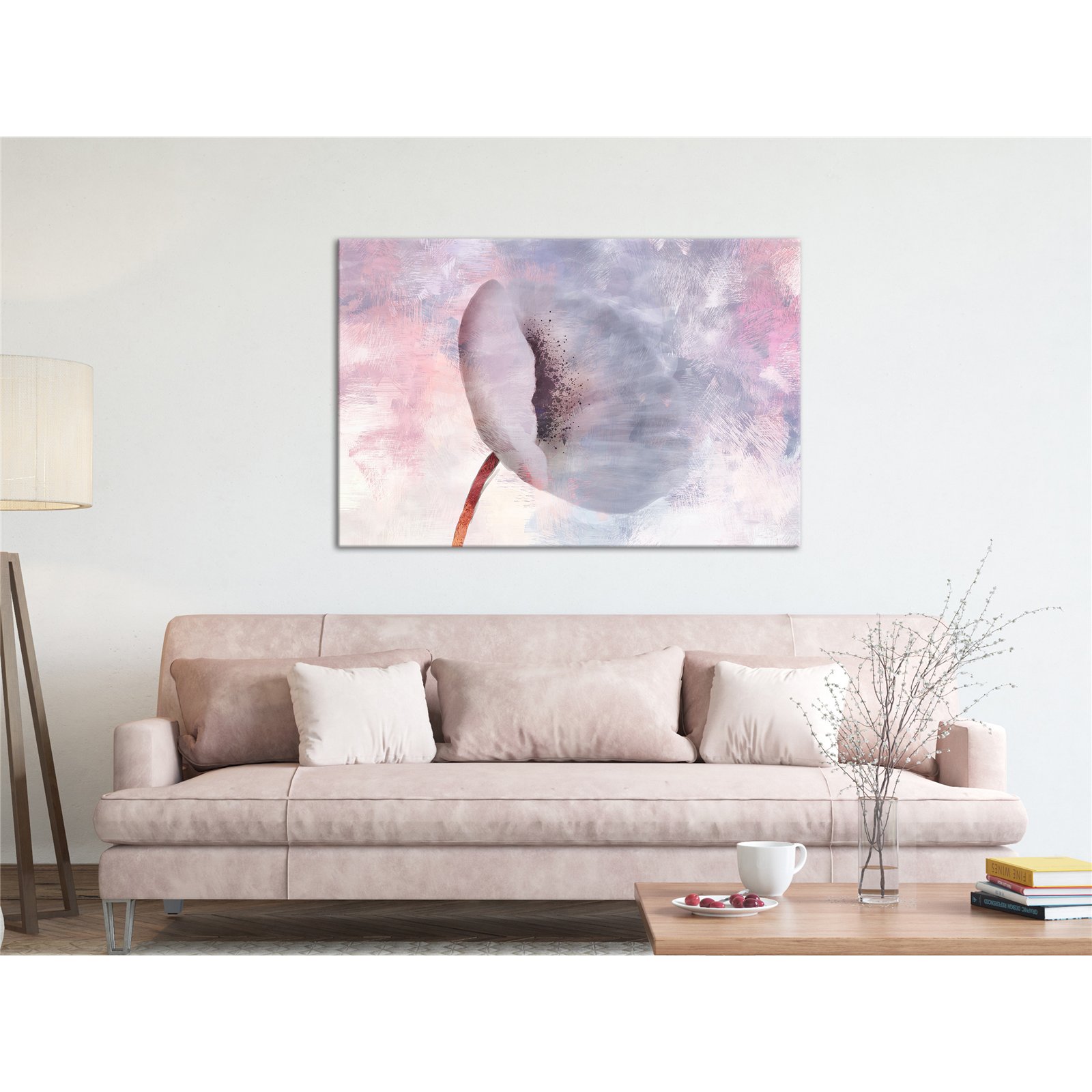 Tableau Windy Flower Wide - 90 x 60 cm | Leroy Merlin
