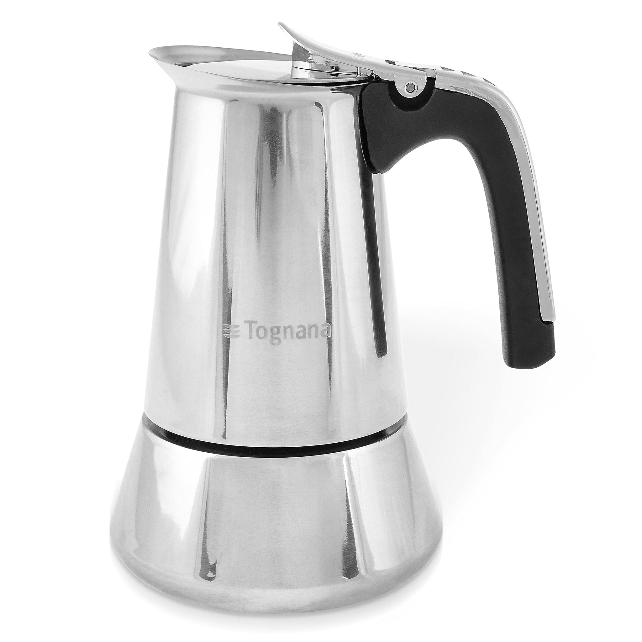 Tognana Porcellane Caffettiera 4 tazze acciaio inox Riflex induction ...