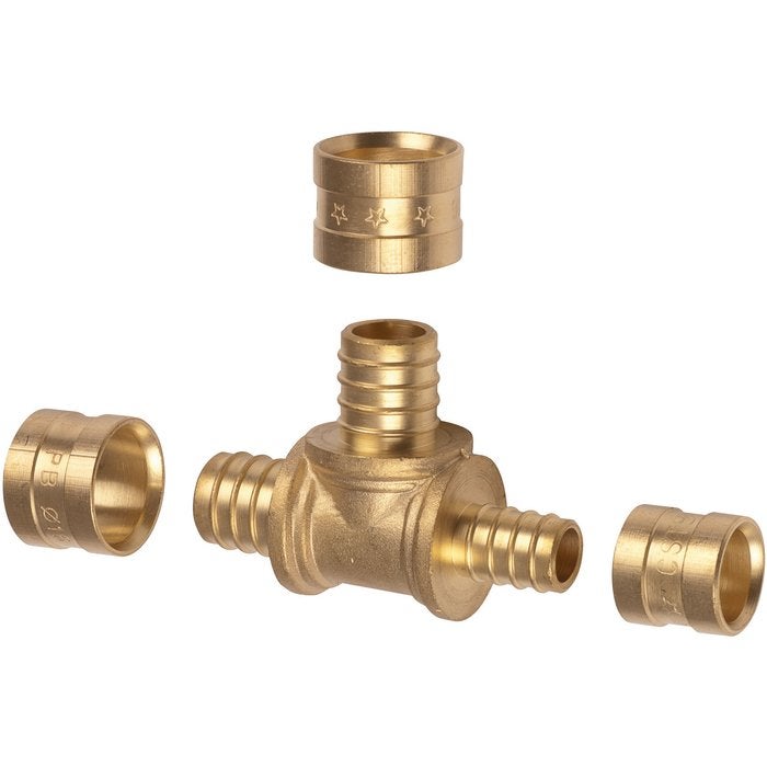 Raccord PER en T réduit à glissement - diamètre 20 - 16 - 16 mm - PB ...