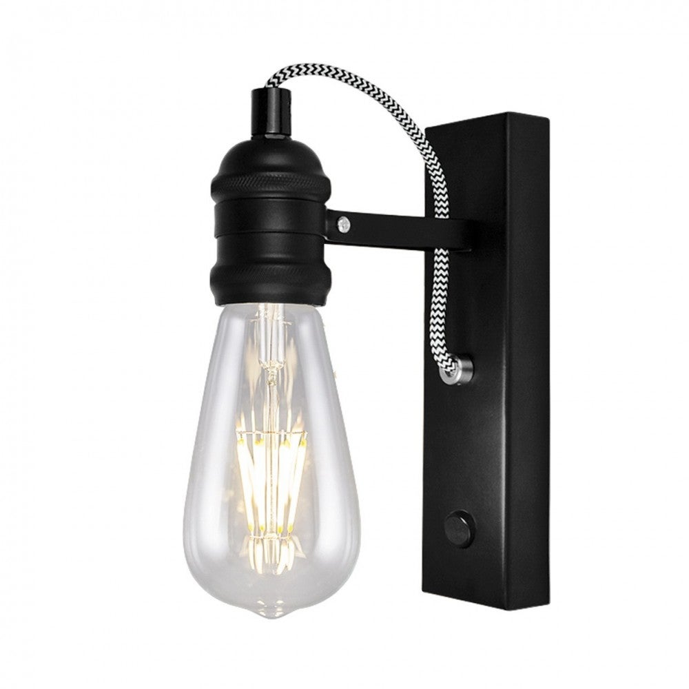 Applique de style industriel LUGANO noir par Alemar | Leroy Merlin