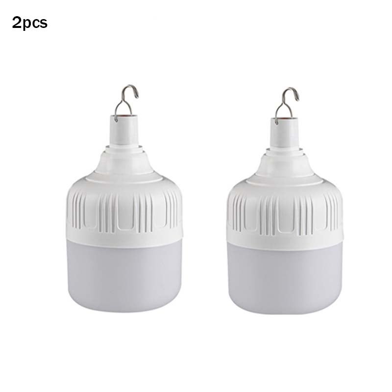 2pcs Lampes Camping LED 60W Rechargeables USB avec Crochet, Éclairage d ...