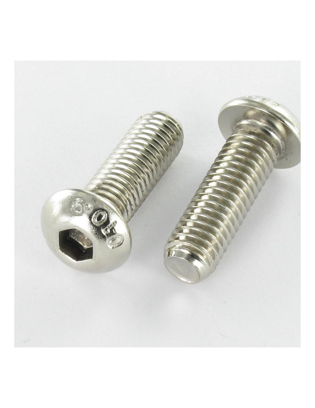 Tornillo metales Cabeza Abombada con Hueco hexagonal M8X30 roscado ...