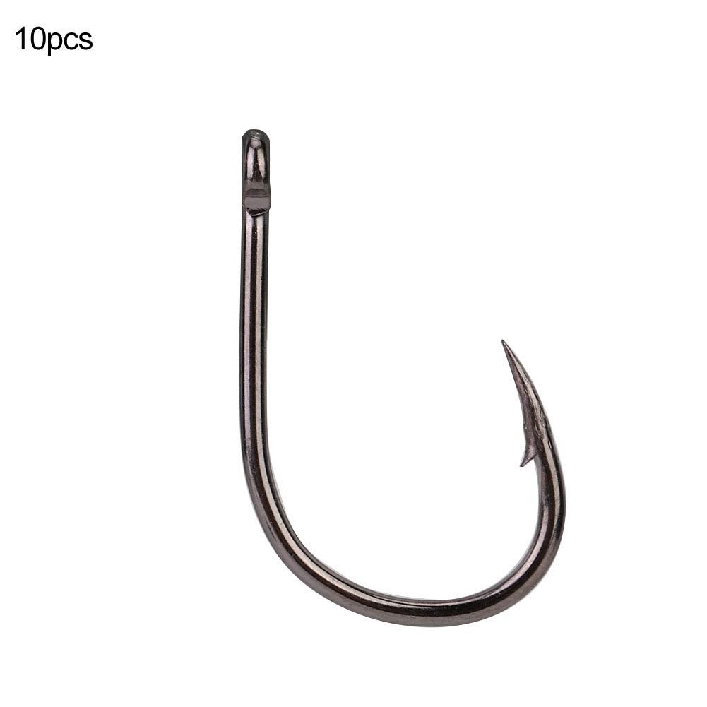 Lot de 100 hameçons de pêche en acier à haute teneur en carbone avec ...