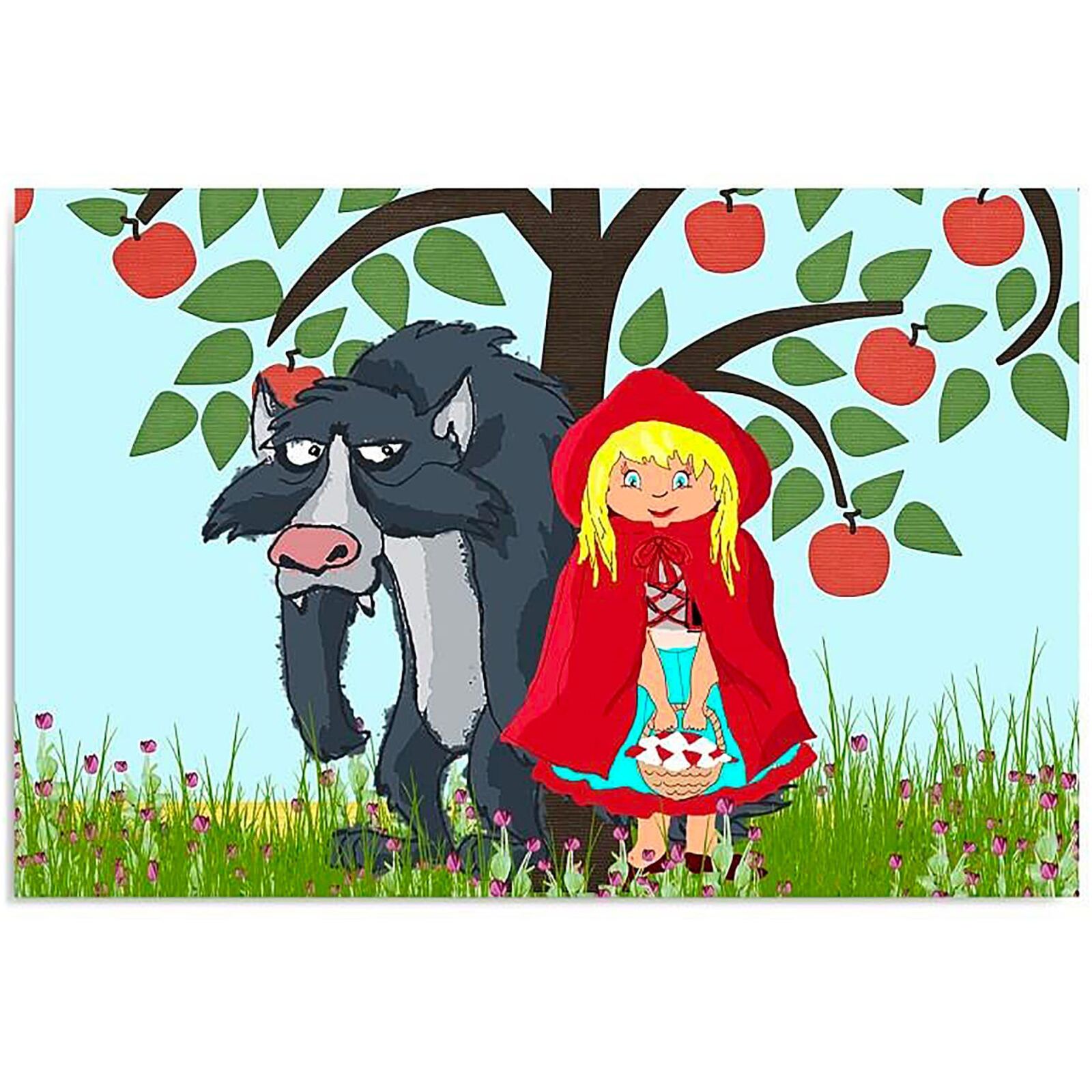 Tableau le petit chaperon rouge - 80 x 60 cm | Leroy Merlin