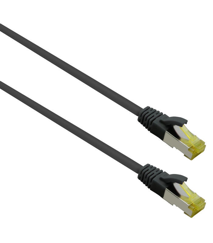 Helos c ble r seau ultra flexible s/ftp cat 6a tpe noir 5,0m | Leroy Merlin