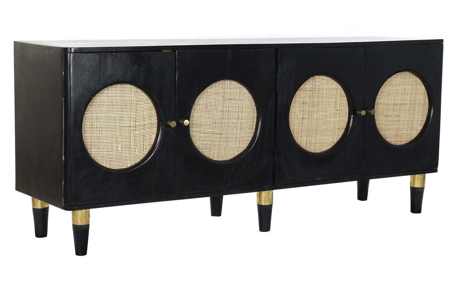 Buffet Mango Ratan 150X40X65 Negro | Leroy Merlin