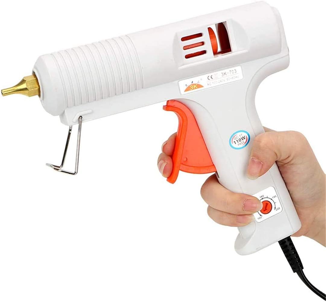 Pistolet à colle chaude professionnel 110 W avec buse réglable en ...