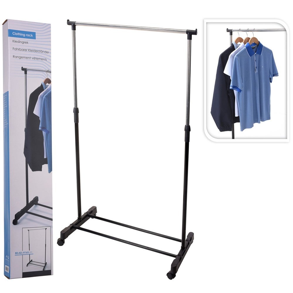 PERCHERO RUEDAS 1 BARRA 80x42x165 CM | Leroy Merlin
