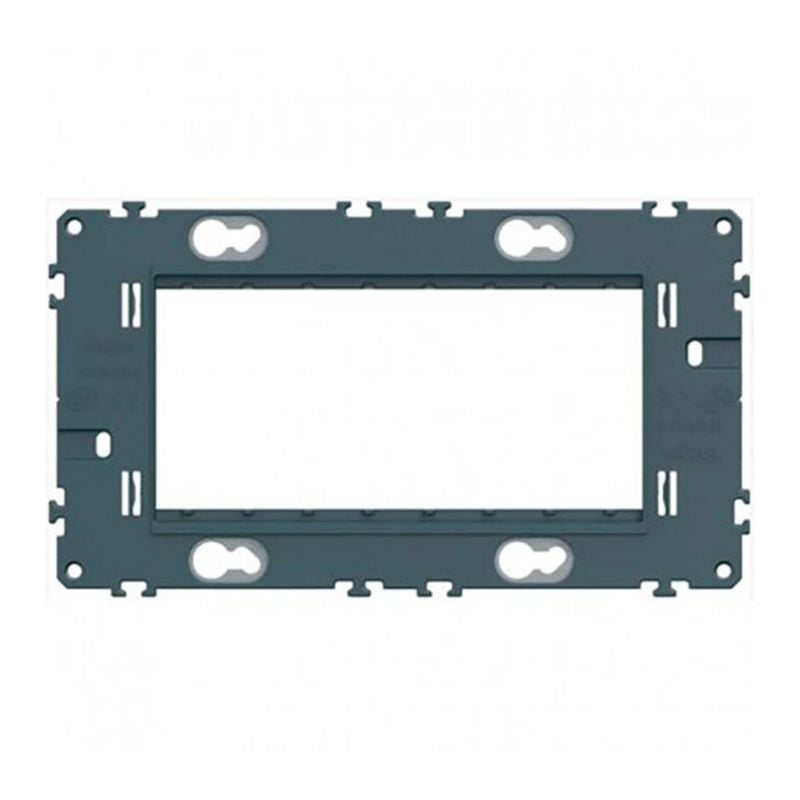 Support de fixation Hager Gallery - 4 modules - Entraxe 57mm | Leroy Merlin