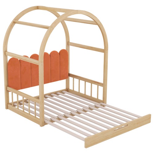 Lit extensible avec toit courbé, lit canapé, lit enfant, lit de jour ...