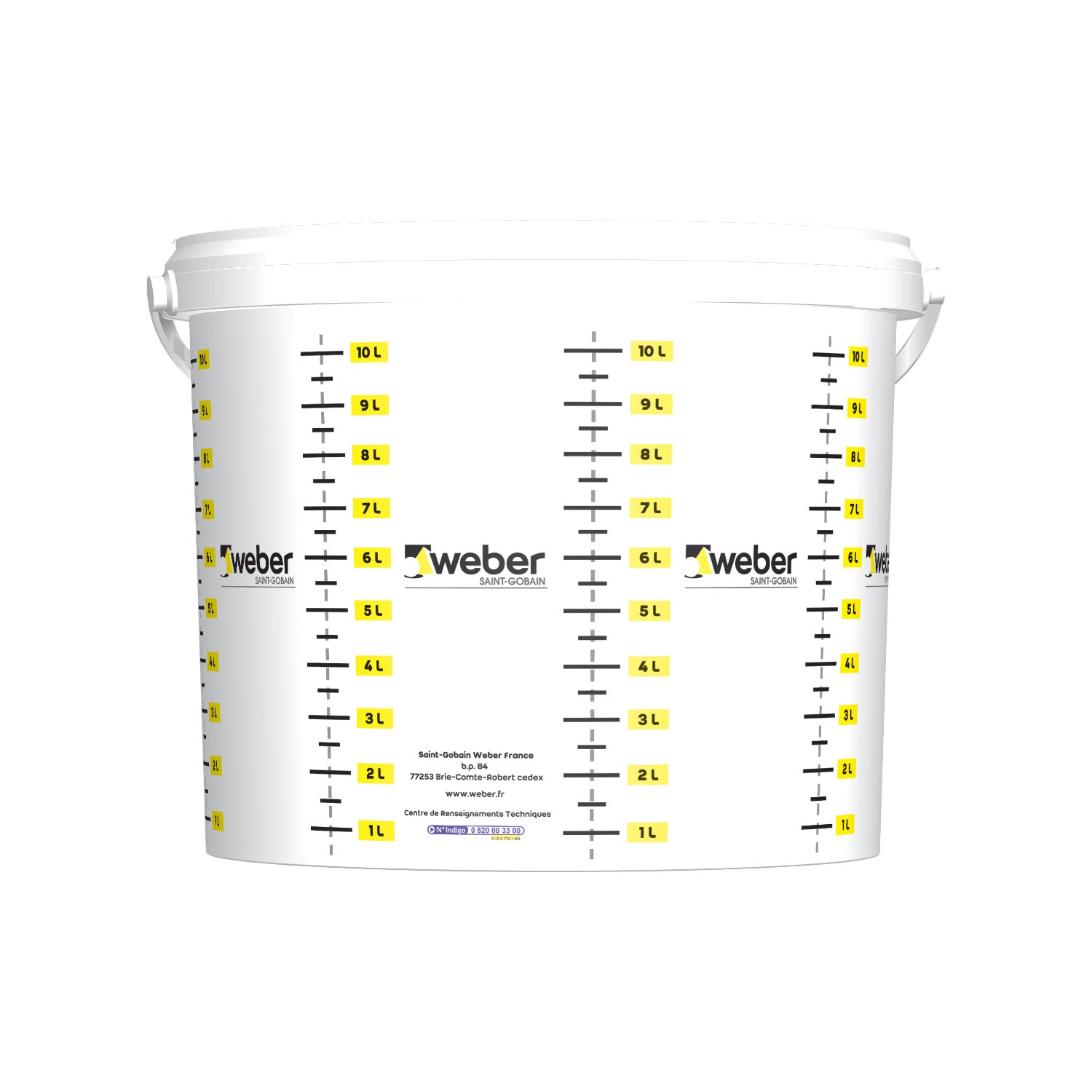 Seau doseur 12L Weber, pour mesurer la quantité nécessaire à la ...