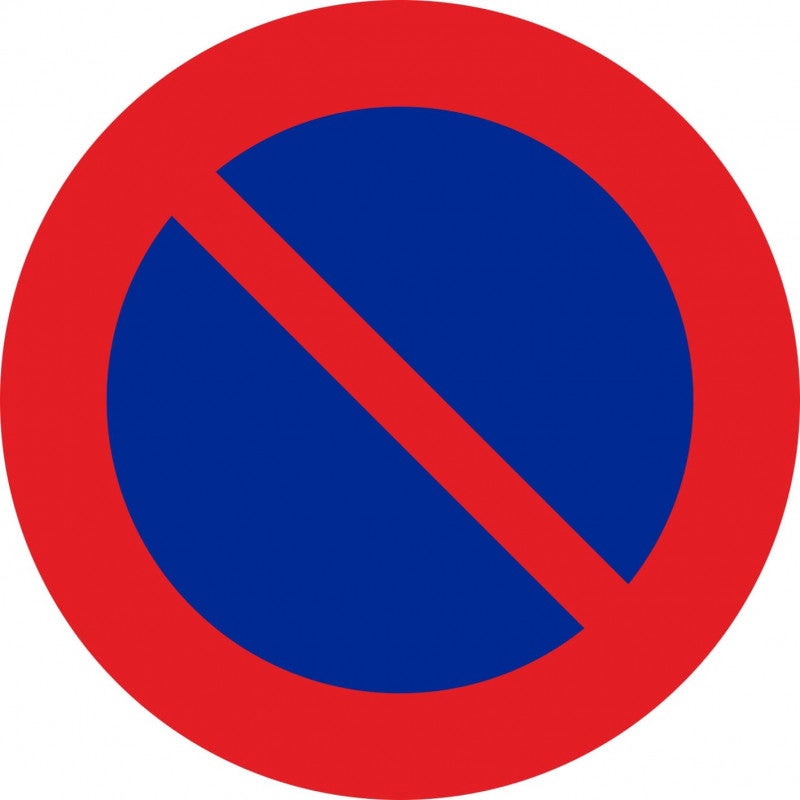 Señal Vial Metálica Prohibido Aparcar / Estacionamiento Prohibido ...