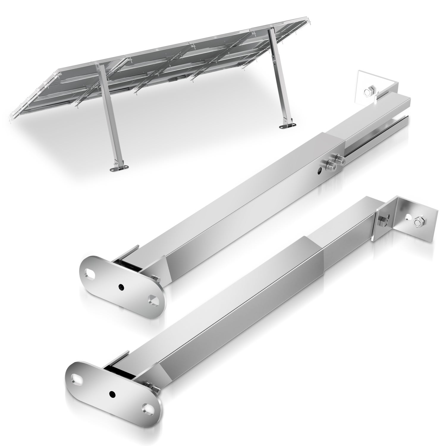 Soporte de panel solar ajustable Elevación FV Módulo Ángulo de ...