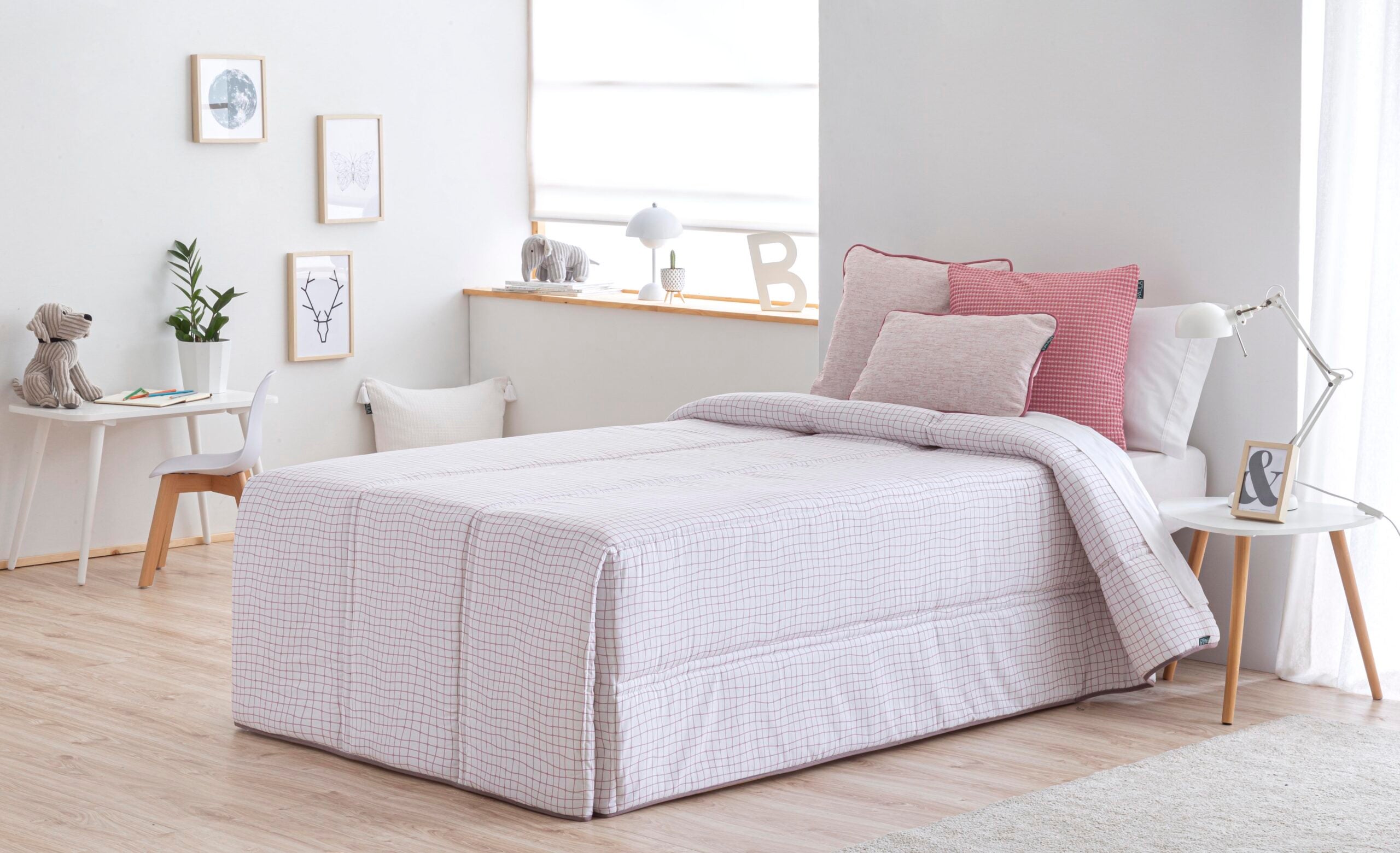 Edredón Juvenil Conforter Grafico Relleno 200 gr Rosa para Cama de 180 ...