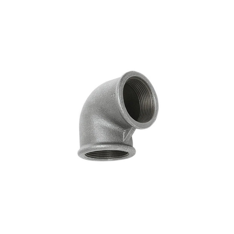 Codo de hierro fundido galvanizado resistente y duradero F.90 hembra ...
