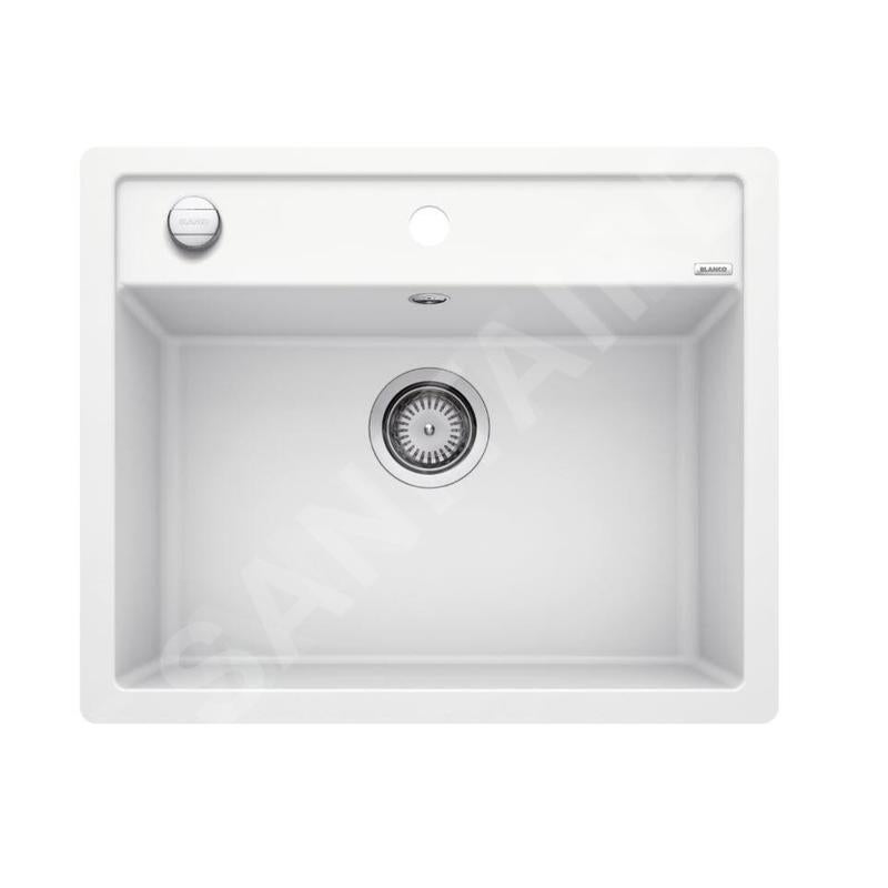 Blanco Dalago 6 - Évier en silgranite, 605x500 mm, avec commande de ...