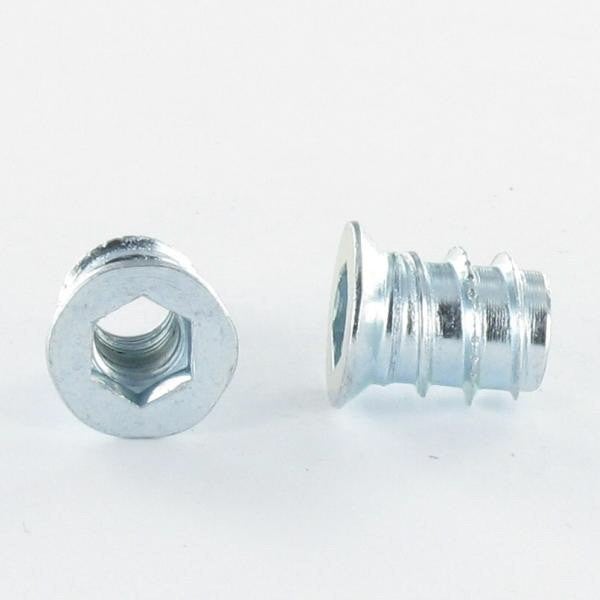 ECROU HEXAGONAL CREUX CLE 6 ACIER ZING BLANC FUT 10 12X15 M6 | Leroy Merlin