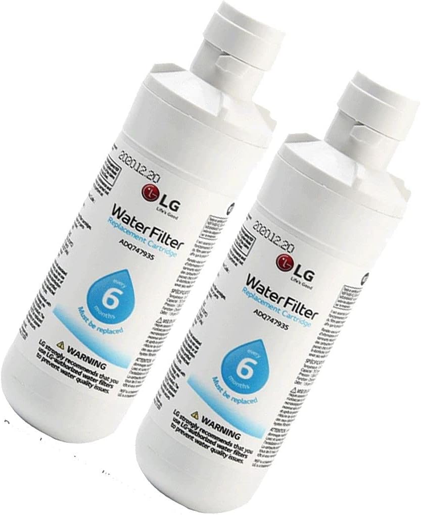 Pack de 2 Filtres à eau pour Réfrigérateur LG AGF80300704 LT1000P ...