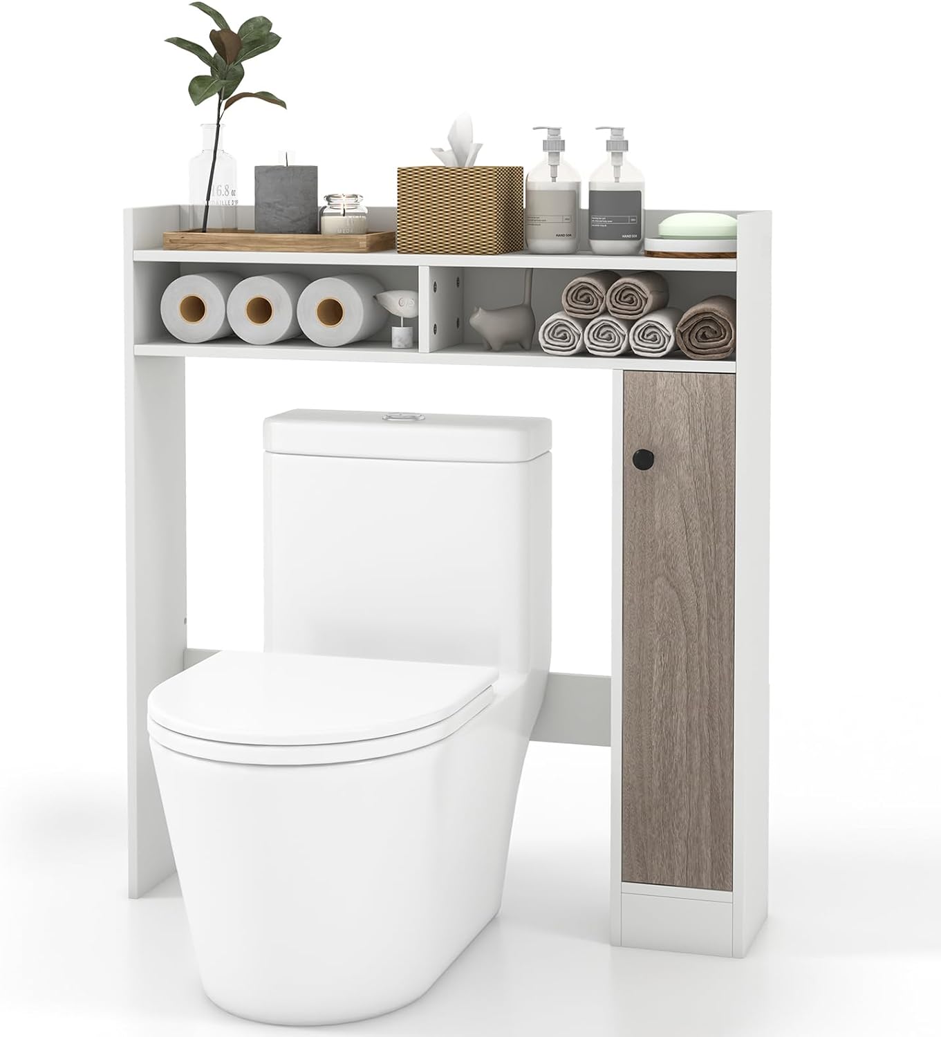 Meuble WC au-Dessus de Toilettes, Meuble de Salle de Bain , 88 x 18 x ...