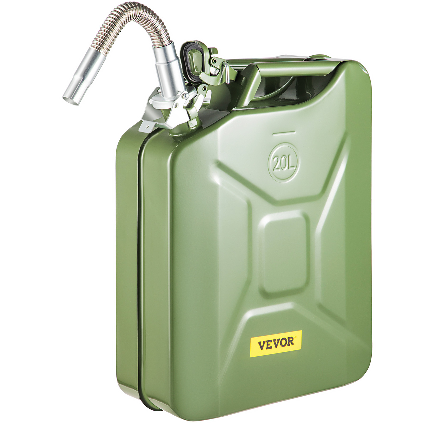 VEVOR Lata de Combustible Portátil 5,3 Gal Capacidad 20 L con Sistema de Boquilla Flexible ...