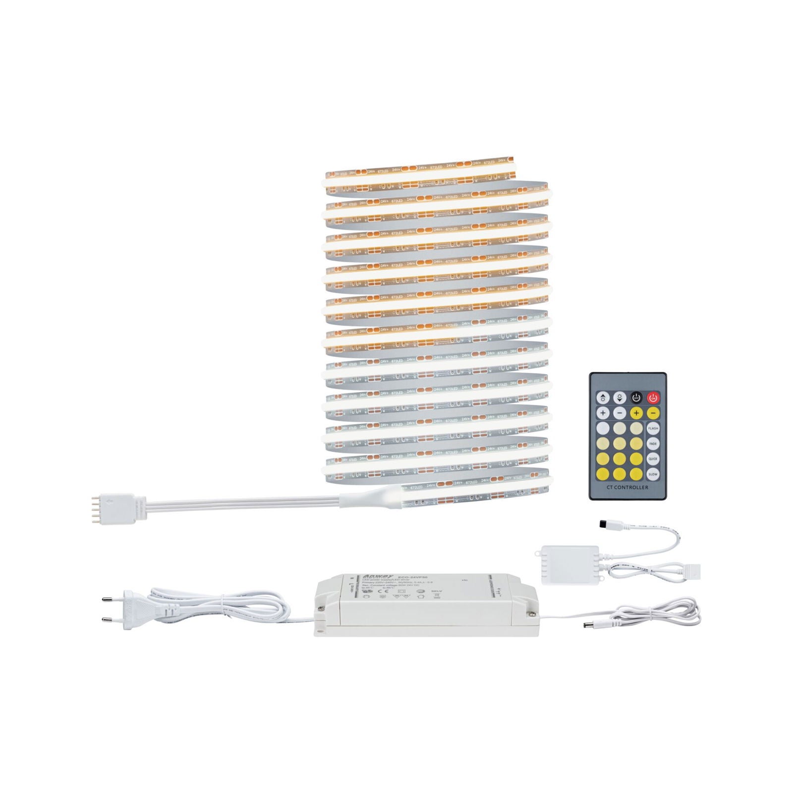 MaxLED 1000 Strip LED COB Kit de base 3m Tunable White 25,5W 1200lm/m ...