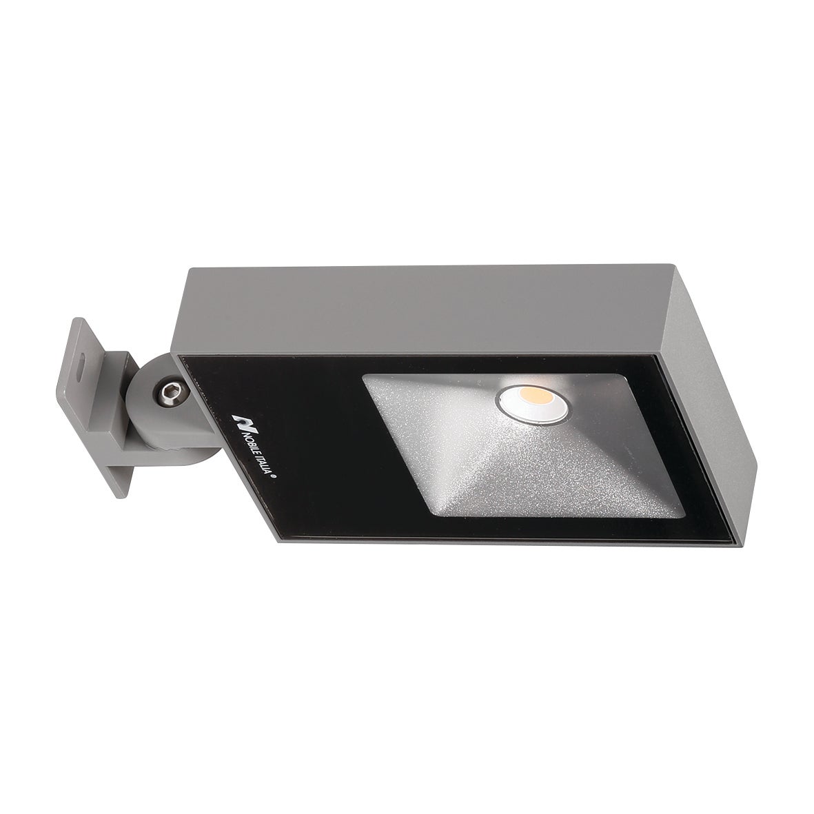 Projecteur extérieur avec diffuseur en verre sérigraphié noir 3000K ...