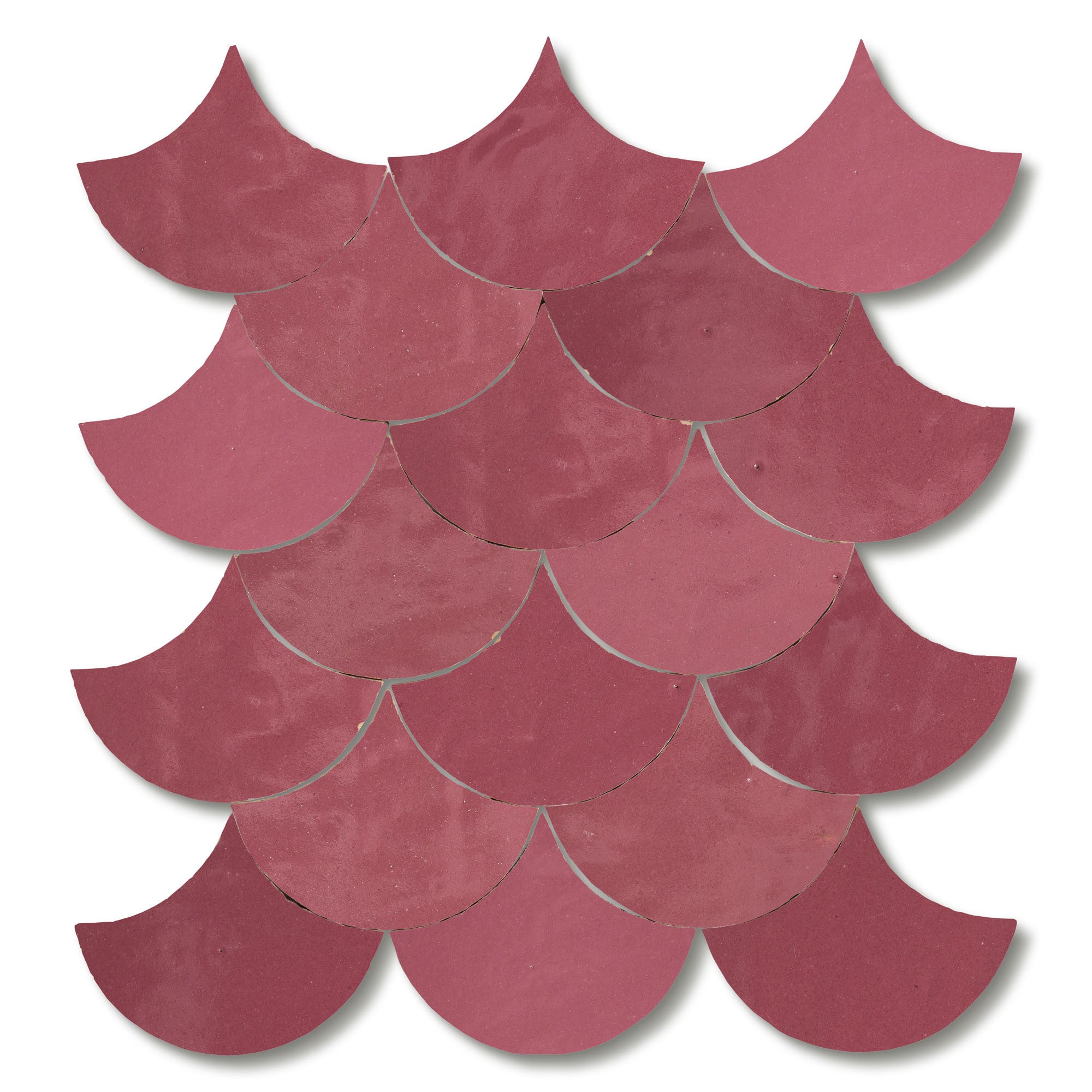 Carrelage Zellige Marocain Rose Ancien Grande Ecaille 10x12 cm (vendu ...
