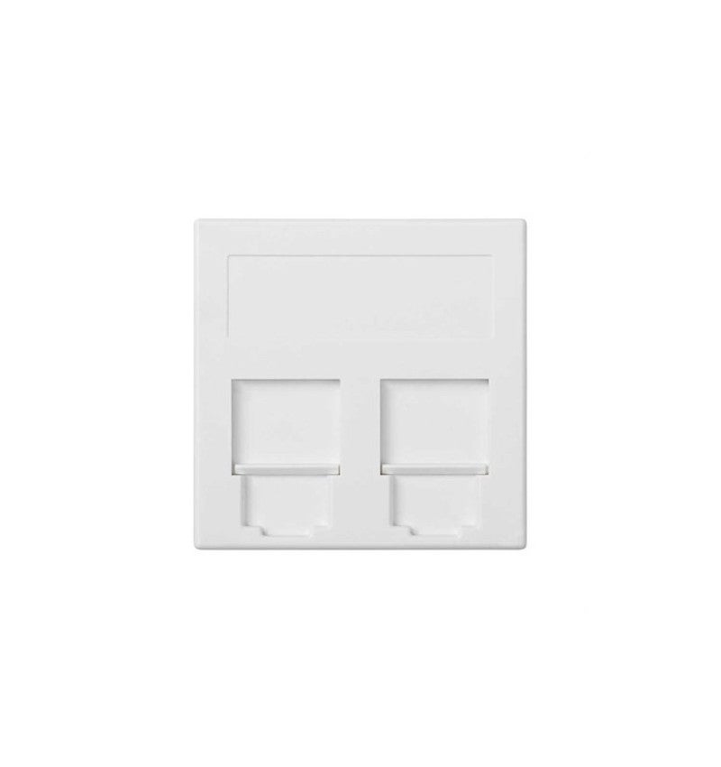 Plaque VD Plate CG 500 HAUT avec 2 Connecteurs Blanc - SIMON | Leroy Merlin