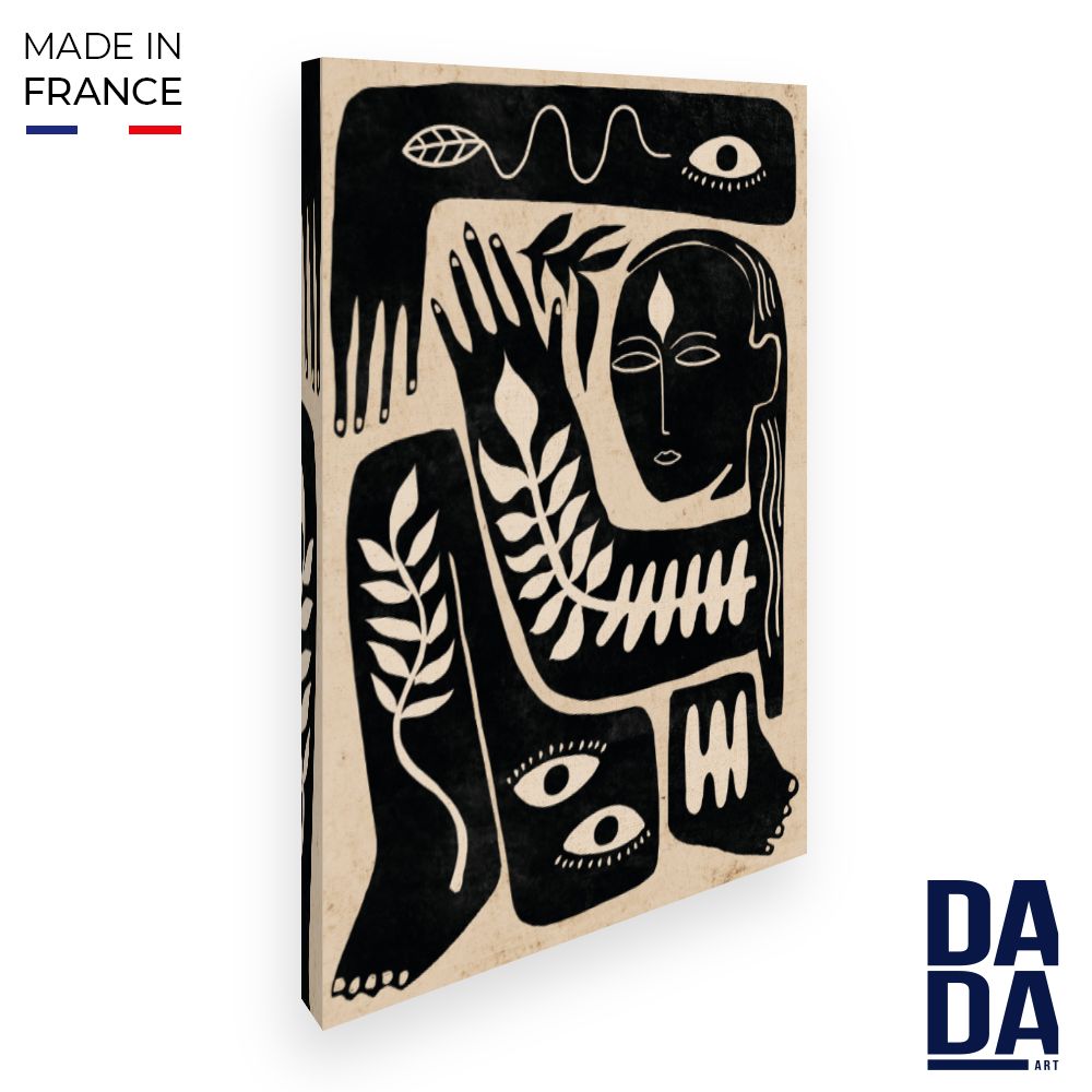 Toile Figure abstraite / 60x90cm / Fabriqué en France / DADA ART ...