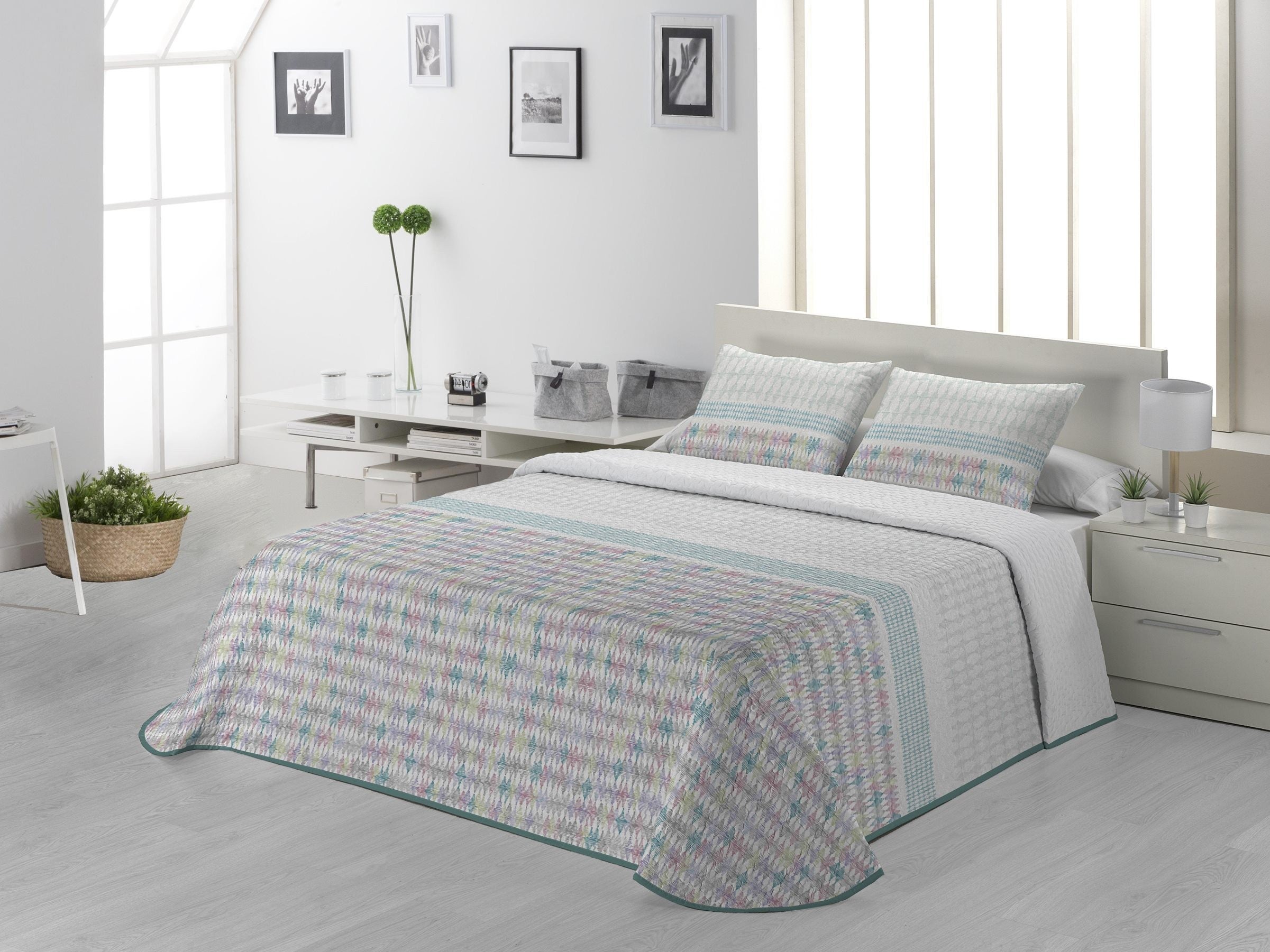 COLCHA BOUTI MODELO MIAMI JVR 205x265 PARA CAMA 105 CM. | Leroy Merlin