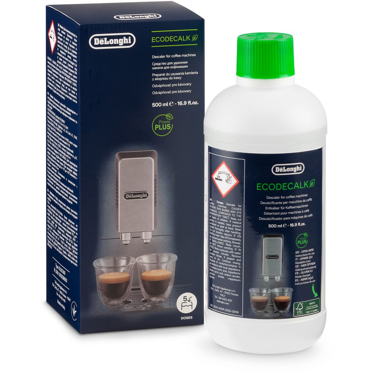Détartrant DELONGHI Set DLSC500 Ecodecalck 500ml | Leroy Merlin