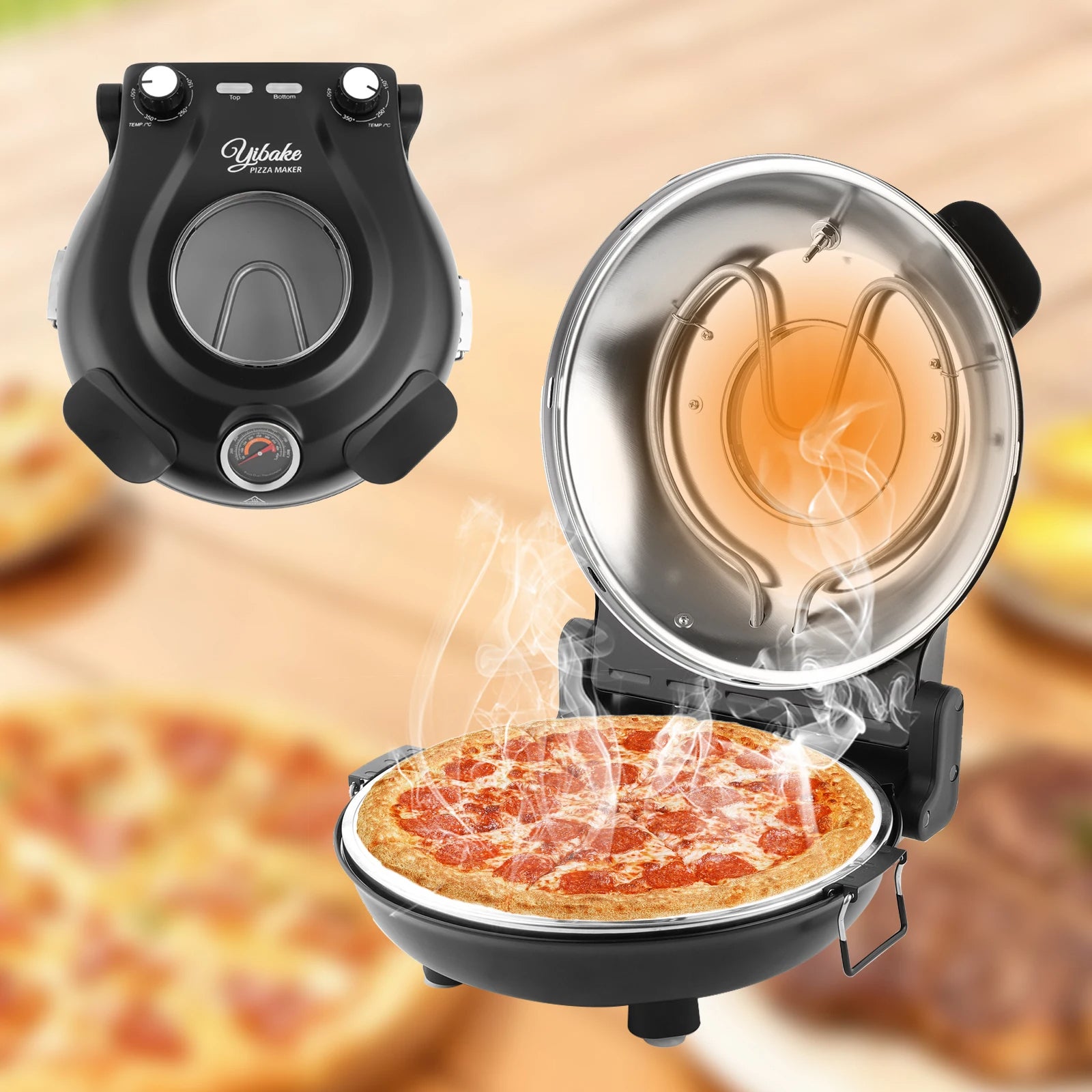 Mini four à pizza électrique domestique, four électrique de cuisine à ...
