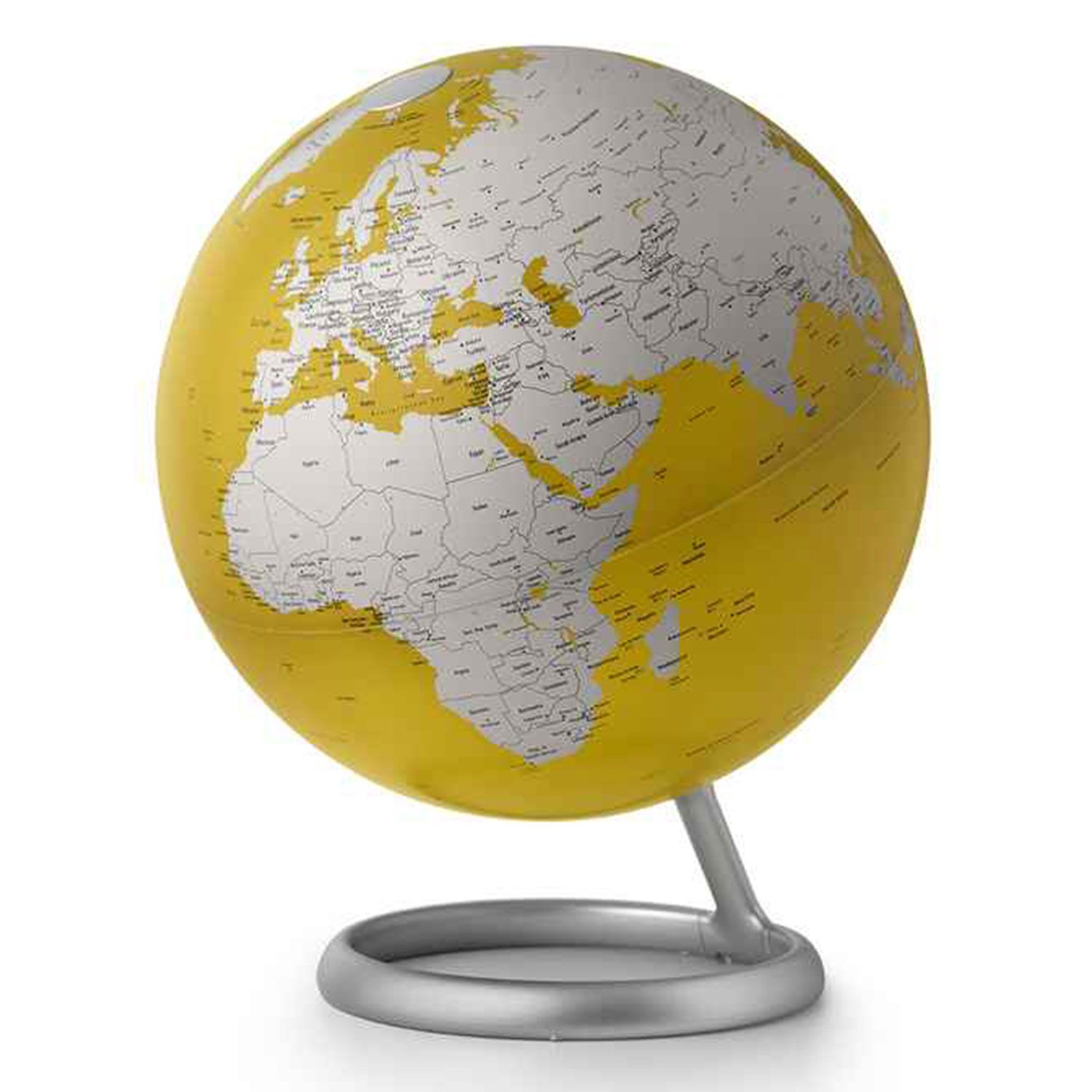 Globe terrestre lumineux Evolve Ø 30 cm - Jaune - Atmosphère | Leroy Merlin