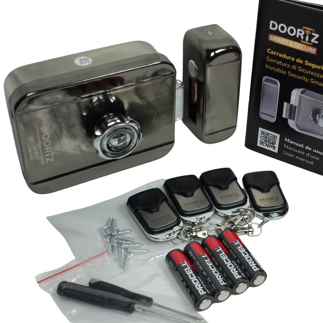 Cerradura invisible Dooriz ONE con 4 mandos a distancia y accesorios de ...