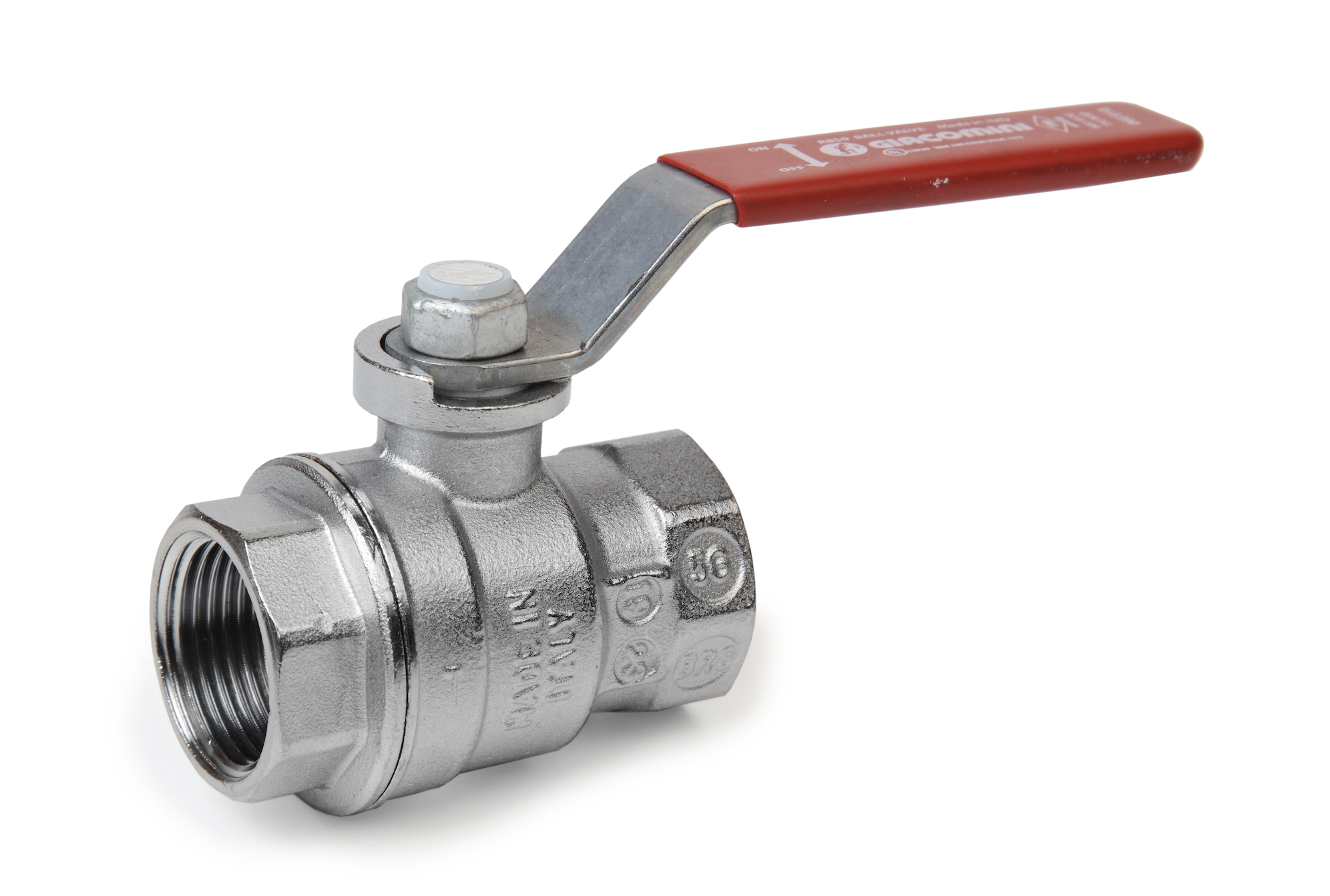 Vanne à sphère raccords F-F poignée à levier plein débit Giacomini R850 ...