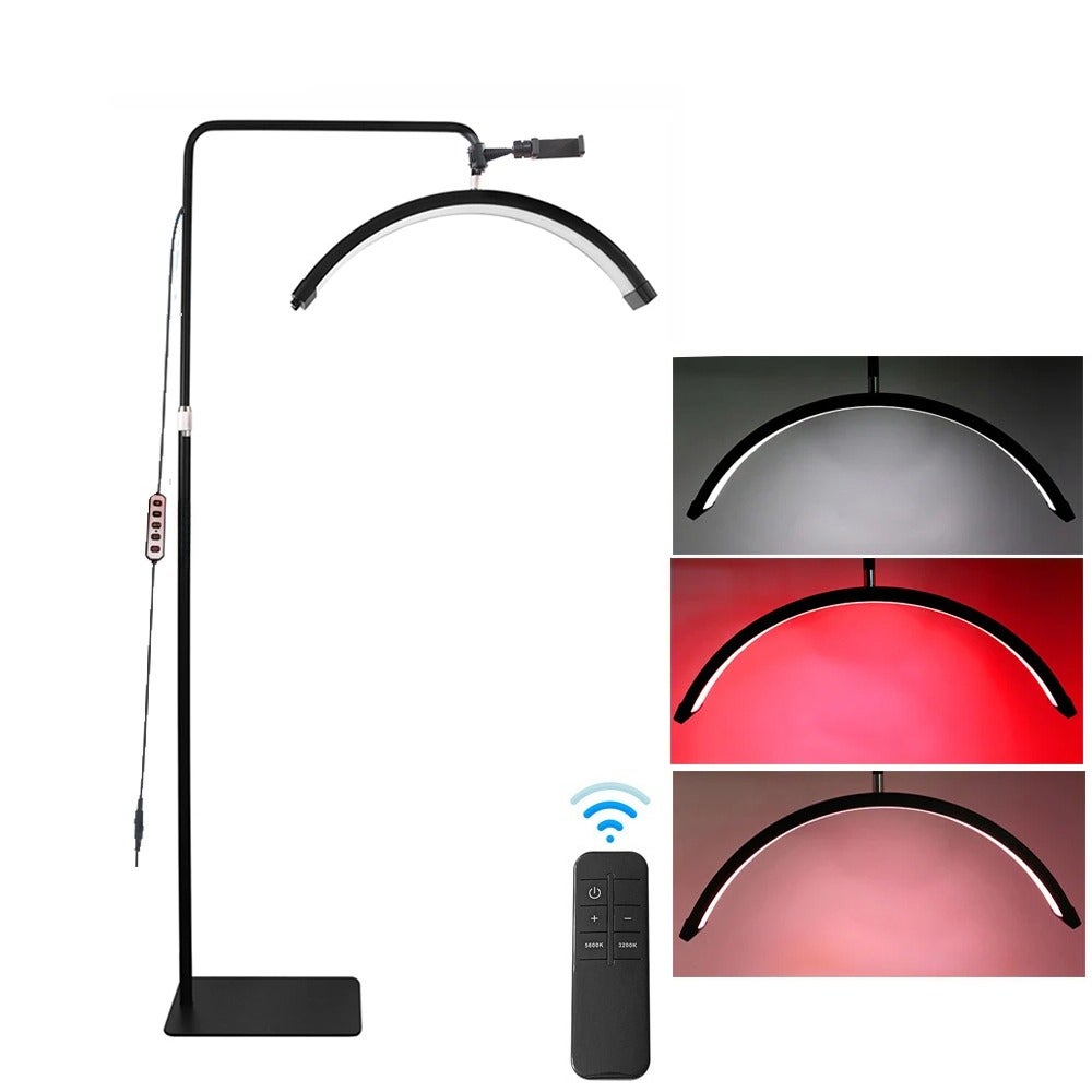 Projecteur vidéo LED 36 W, éclairage de sol en demi-lune, intensité ...