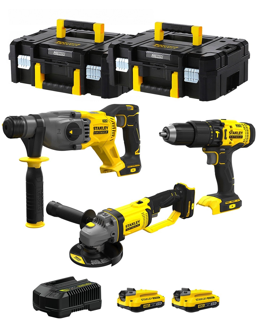 STANLEY FatMax Kit SVK300 (SFMCH900 SFMCG400 SFMCD711 2 x 2,0 Ah ...