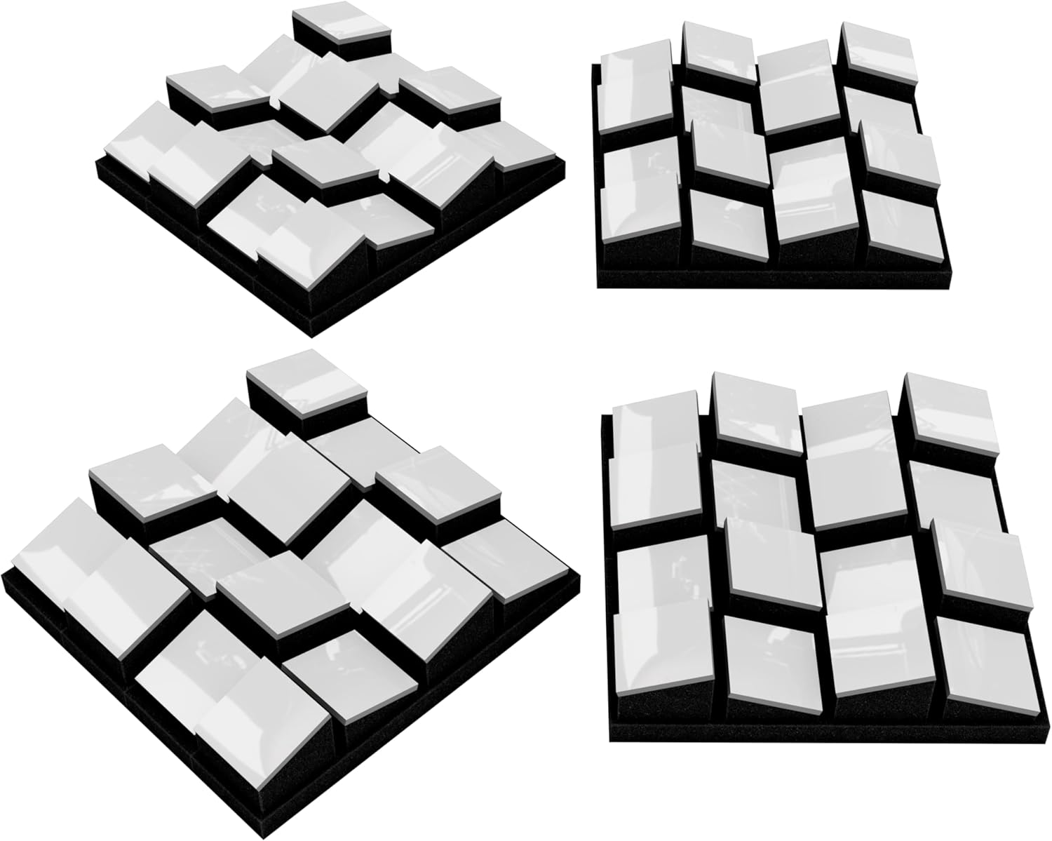 Lot de 4 panneaux acoustiques diffuseurs sonores | Aspect sans couture ...