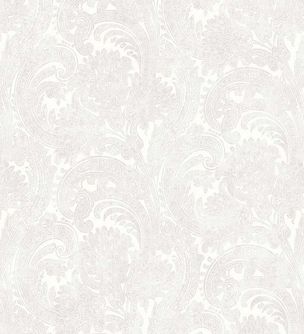 Papier peint vinyle cachemire floral indien en relief effet texture ...