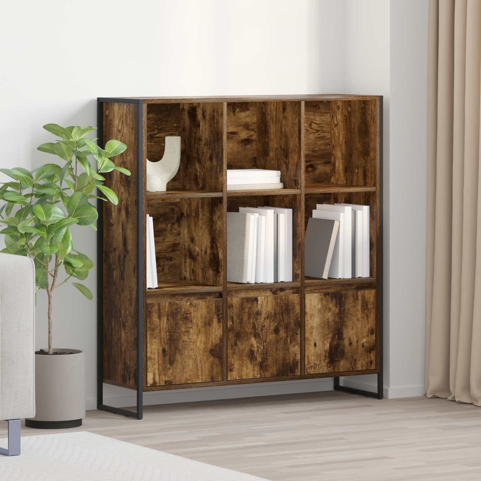 Maison Exclusive - Bibliothèque 99,5 x 30 x 108 cm Bois d'ingénierie ...