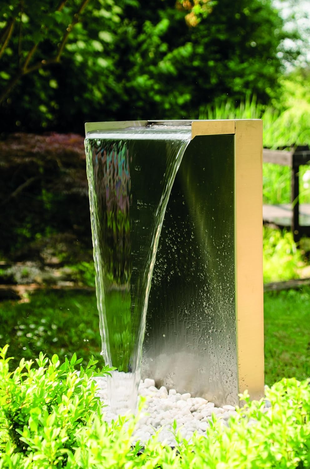 KÖHKO® Cascade Kobra en acier inoxydable 23006 Fontaine de jardin avec ...