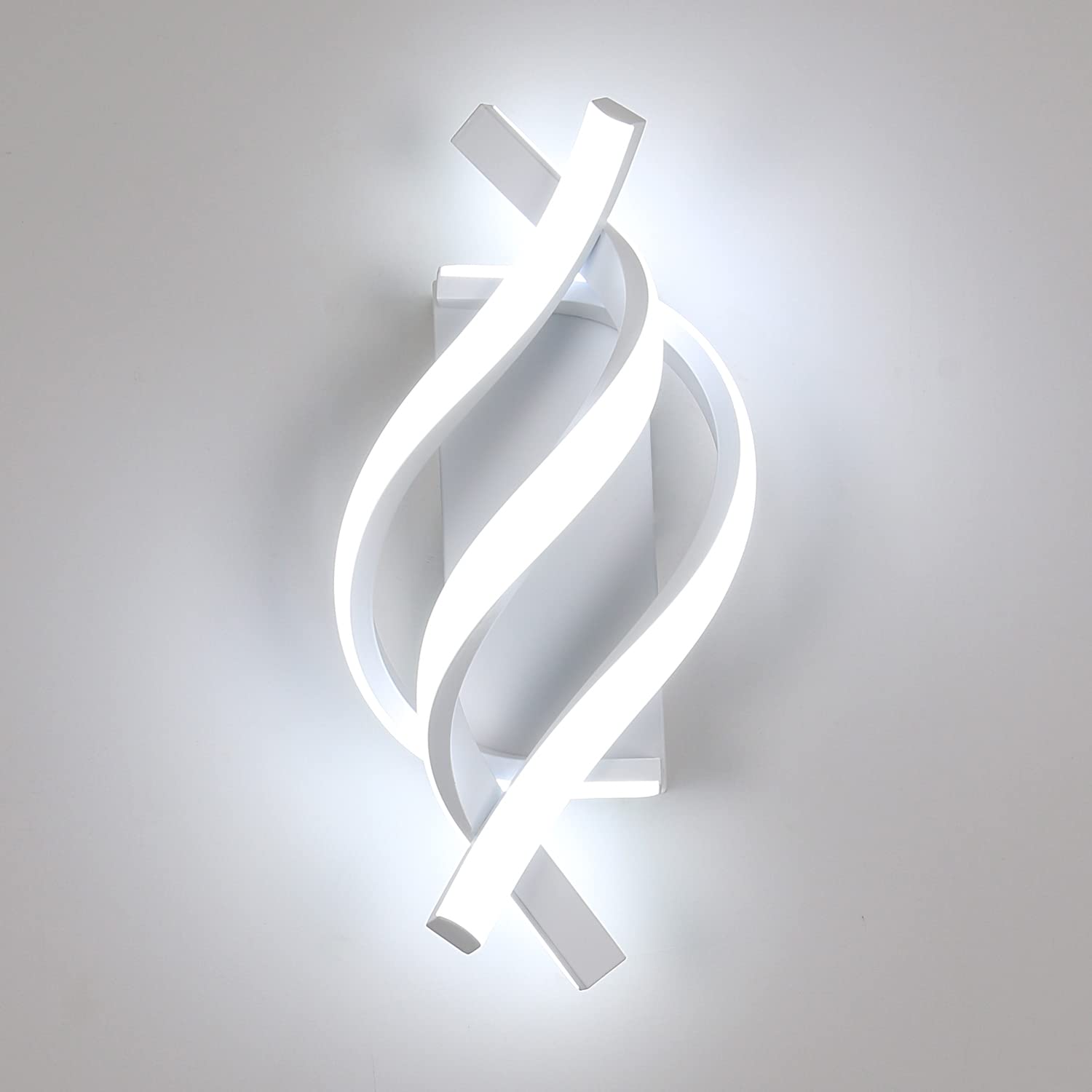 Appliques murales, lampe murale LED moderne en spirale, applique murale ...