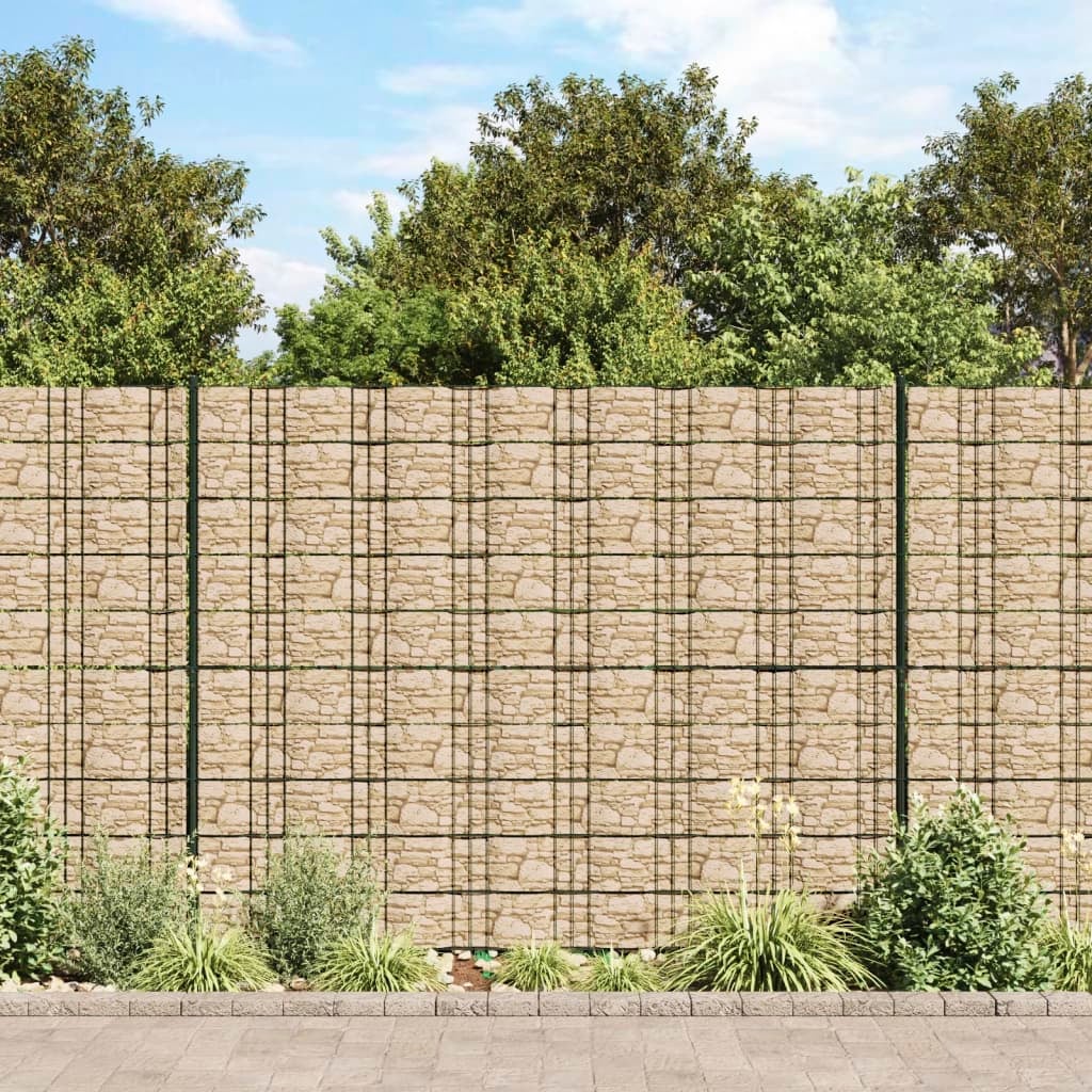 Frangivista da giardino con aspetto pietra grezza in PVC beige | Leroy ...