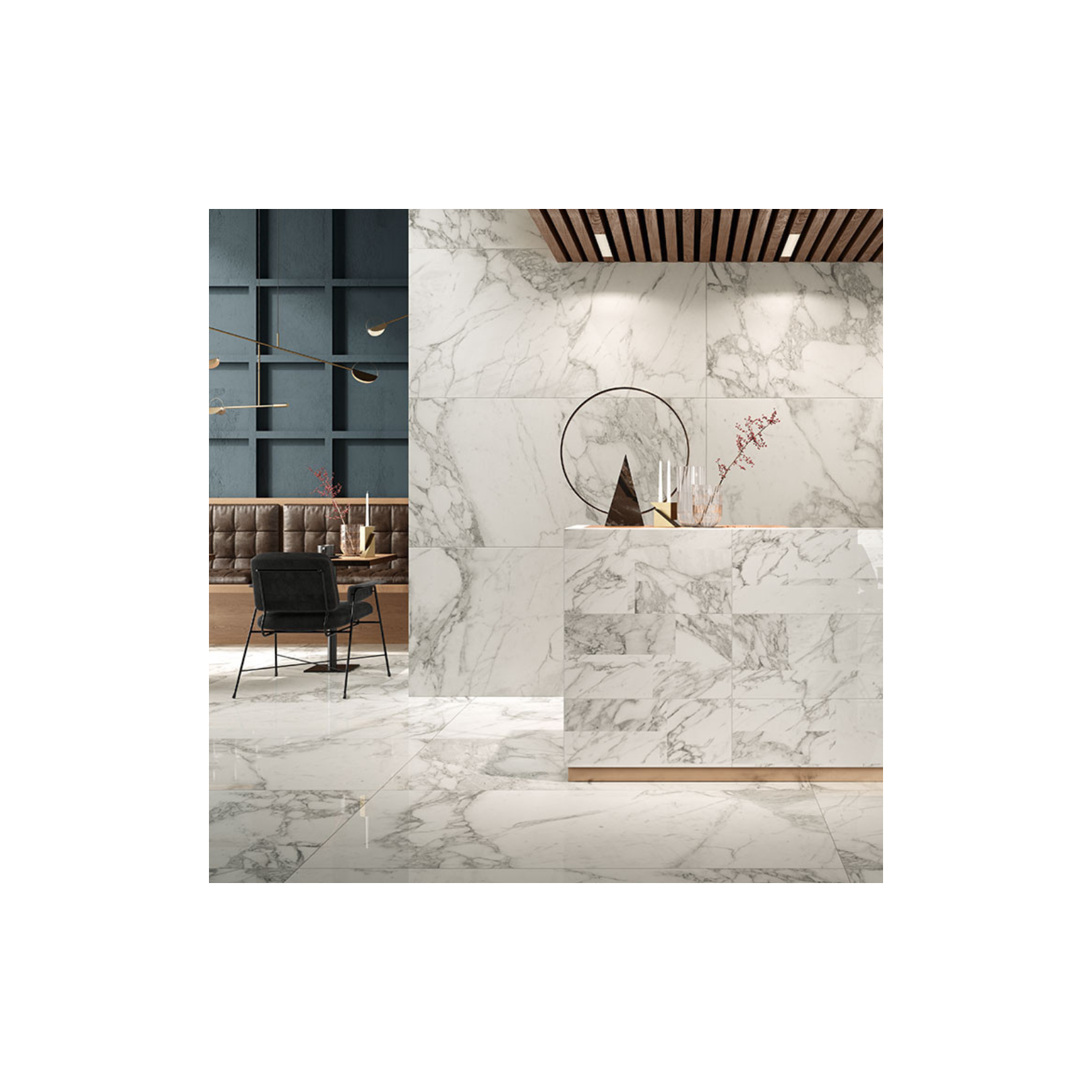 Carrelage grès cérame effet marbre PRESTIGE ARABESCATO EFFECT - 60x60 ...