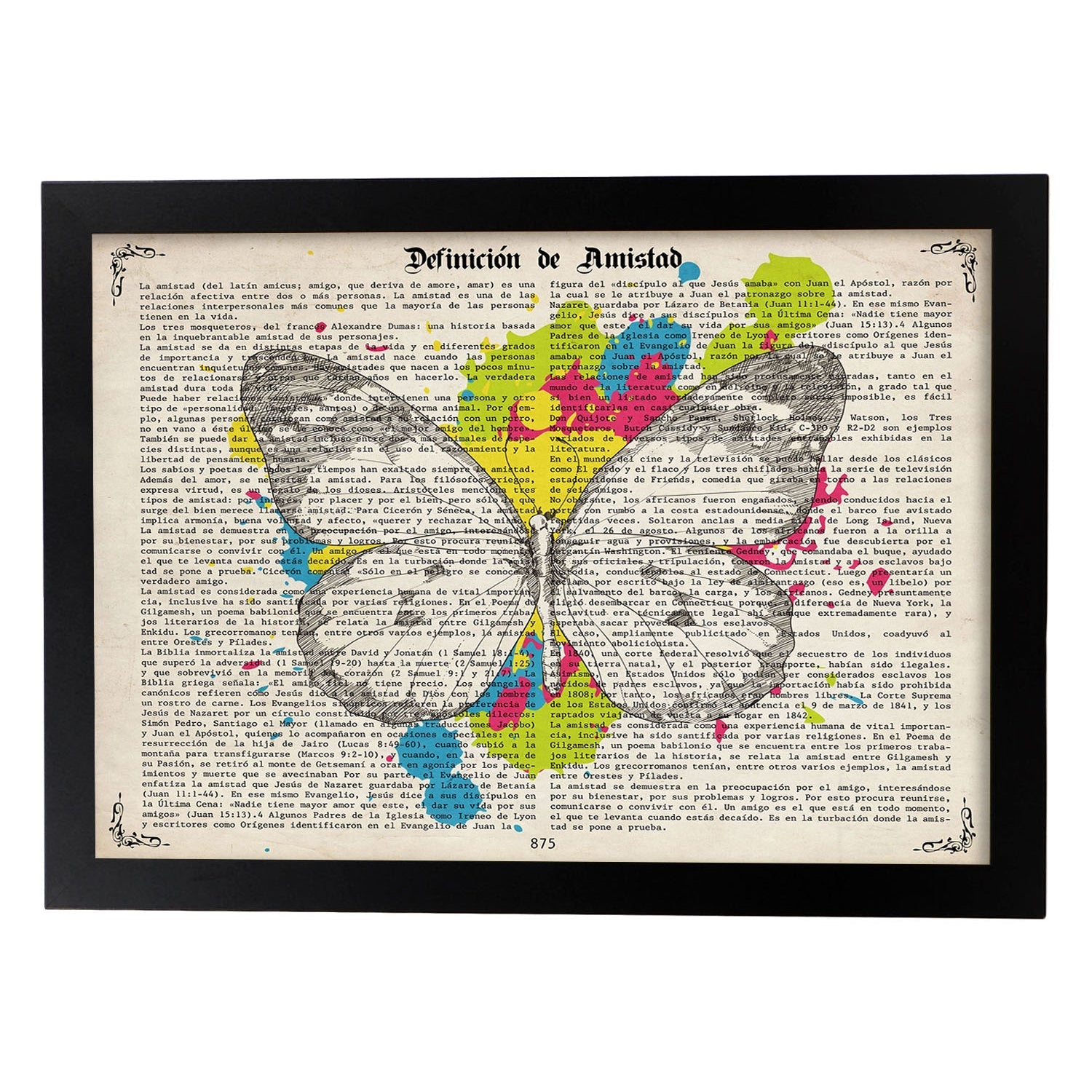 Poster De Mariposa Blanco Y Negro. Láminas De Mariposas. Decoracion De Mariposas Y Polillas ...