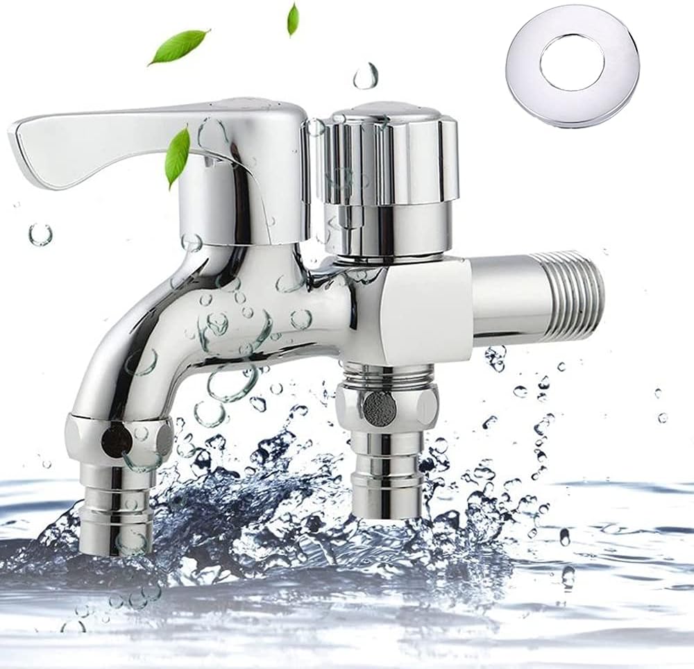 Robinet Machine à Laver, Robinet Double Sorties, Robinet Jardin à ...