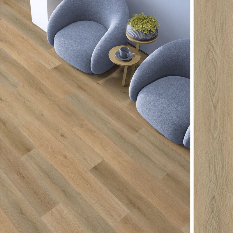 Revêtement de sol vinyle SPC format XL avec sous-couche intégrée (5mm ...