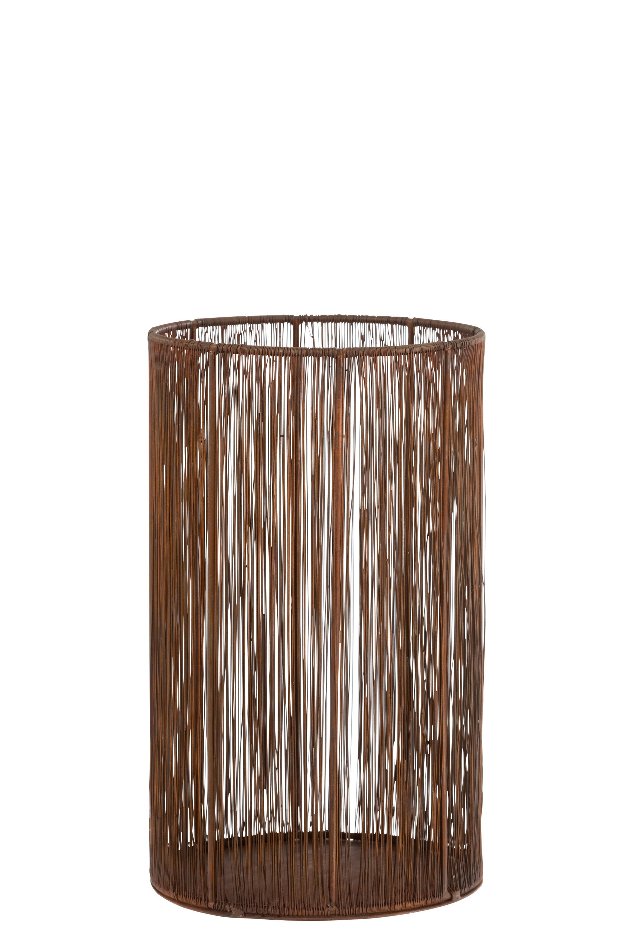 Photophore fils métal rouille h. 30,5 cm | Leroy Merlin