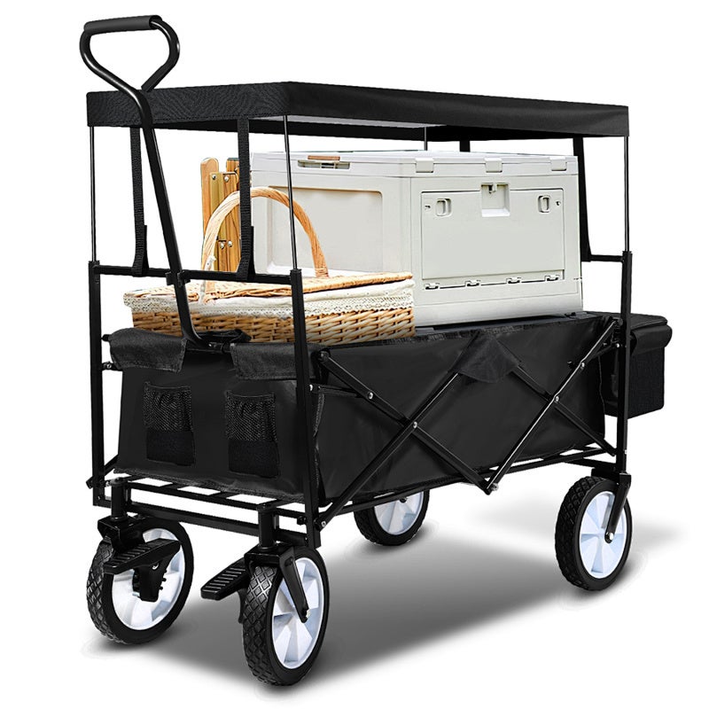 Chariot de transport Pliable 80 kg Chariot de jardin avec frein Tout ...